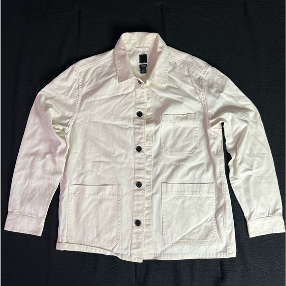 H&M | Jackets & Coats | Canvas Shacket | Poshmark